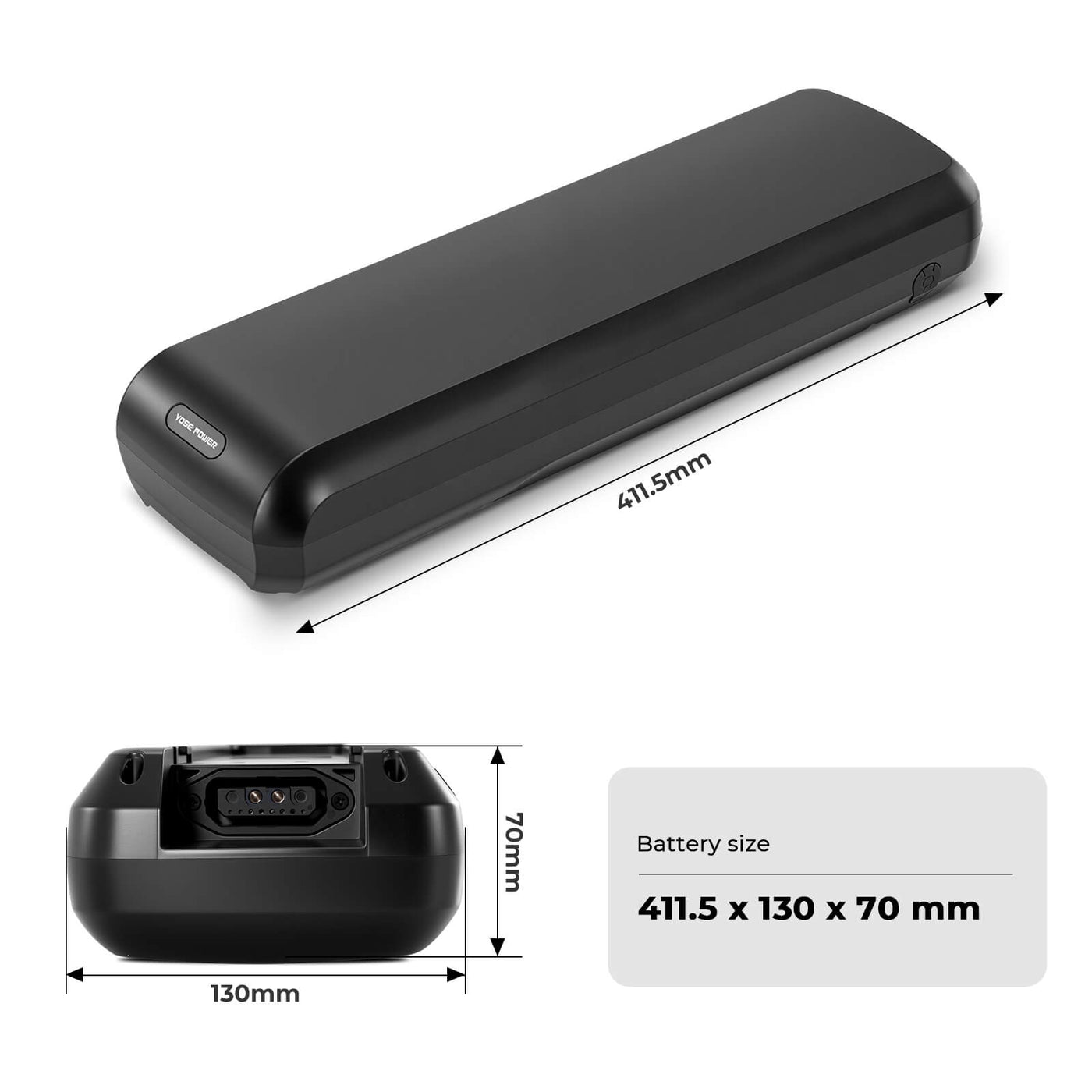 43V 17.5Ah(752Wh) Bafang Rear Rack Battery E-Bike Accu BTC01 LG Cells ...